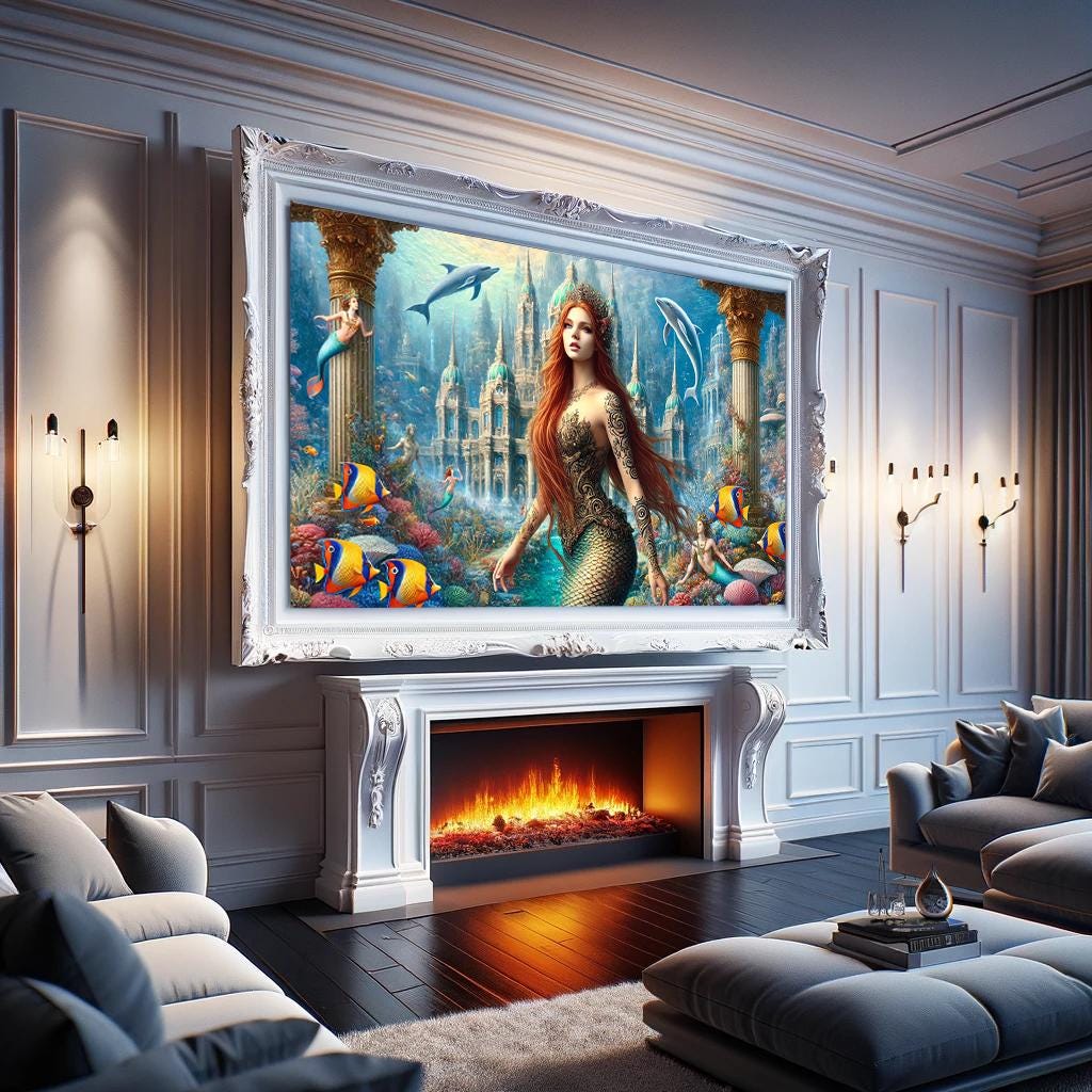 Princess Casey of Atlantis - Digital Art Print (24.9 X 14.2, 300 DPI ...