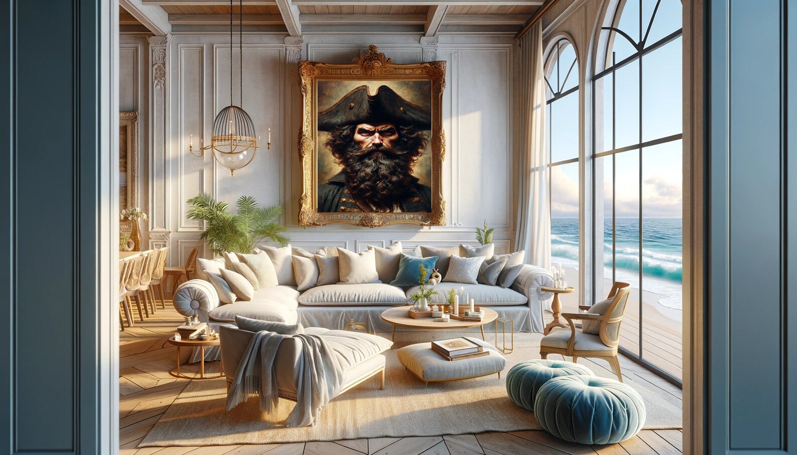 Portrait of the Legendary Blackbeard by Xander Saleh - Digital Print 14 ...