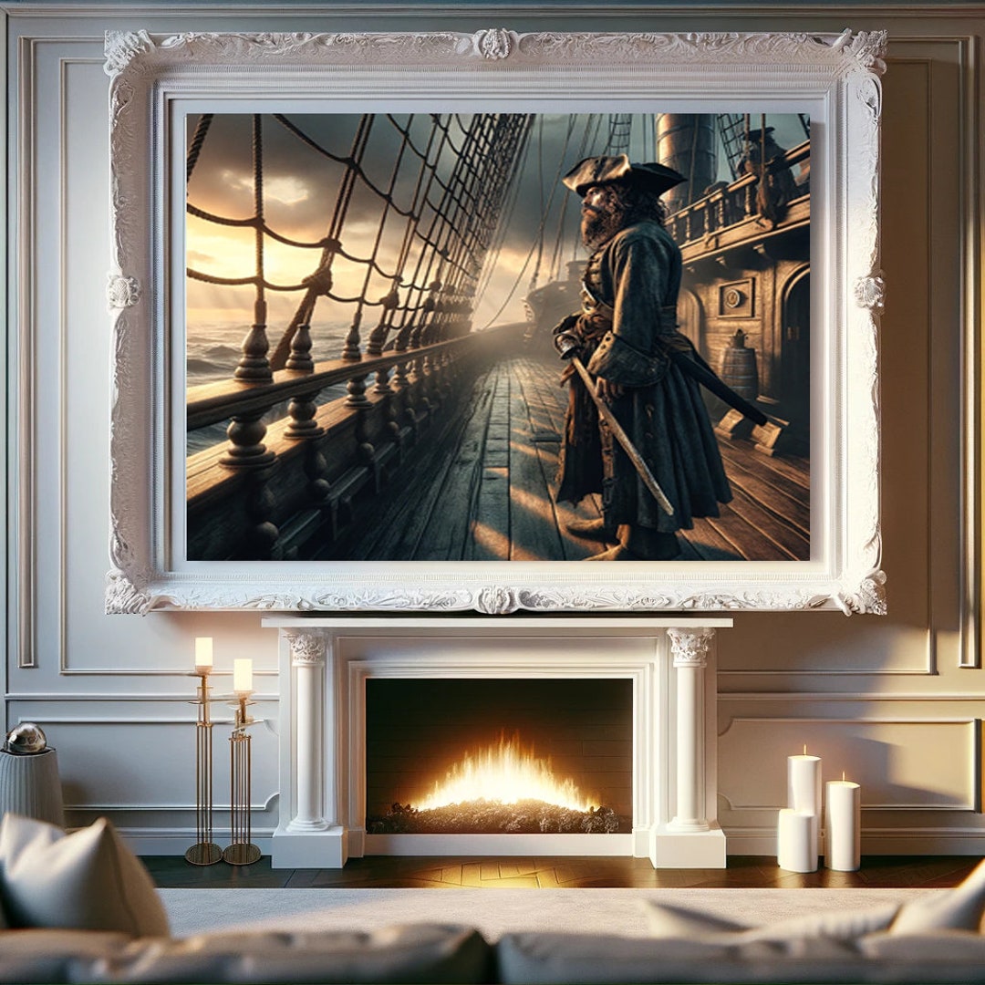 Blackbeard's Legacy: Digital Artwork (14.222" X 14.222") - Etsy