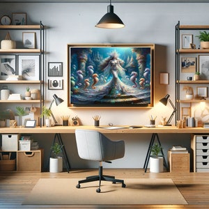 Digital - Mermaid Queen's Majesty - Digital Oil Painting Download ...