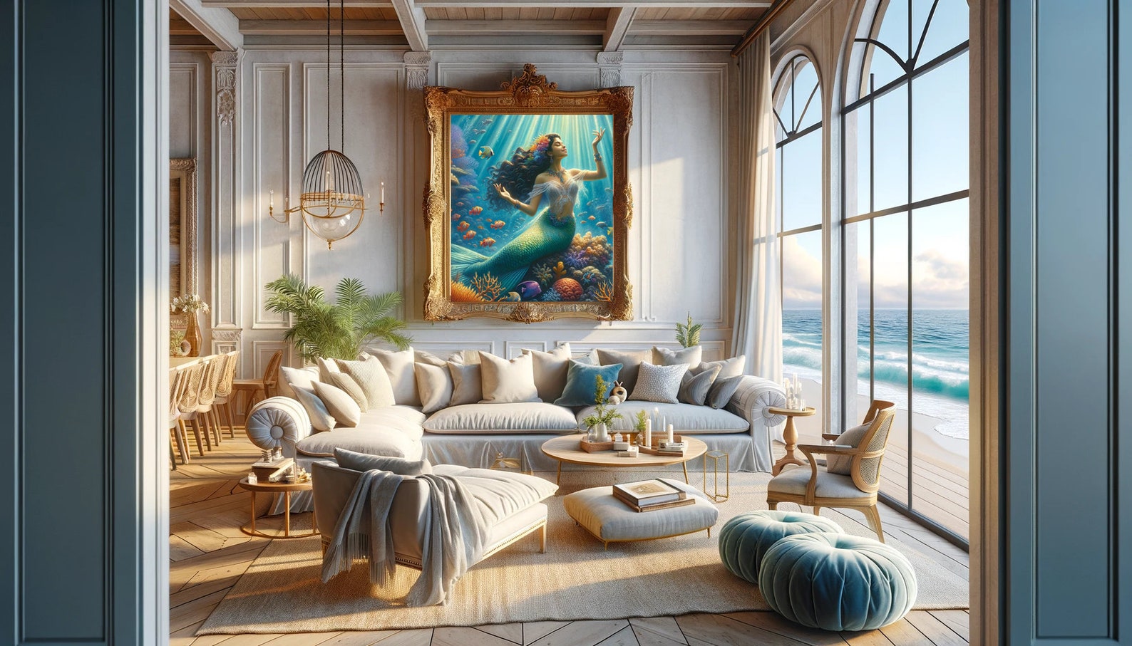 Digital - Sala's Song - the Radiant Latina Mermaid of the Coral Gardens ...