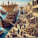 Ancient Phoenician Port Series (3 of 3) - 14"x14" Digital Art Print ...