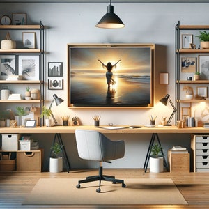 Digital - Embrace of the Sun - Digital Seascape Painting - Etsy