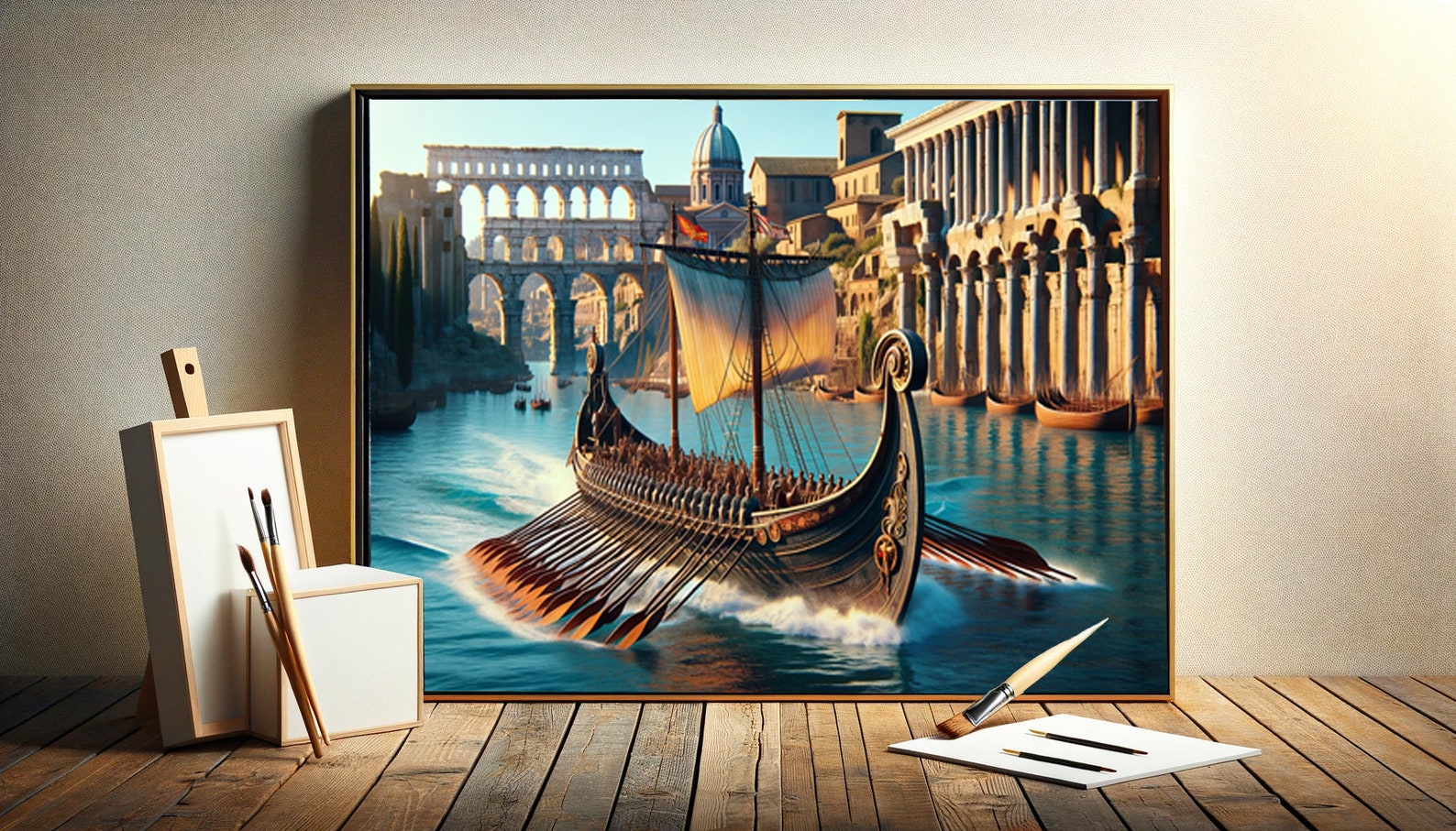Roman Galley: Power and Splendor of Ancient Rome - Digital Print 24.89 ...