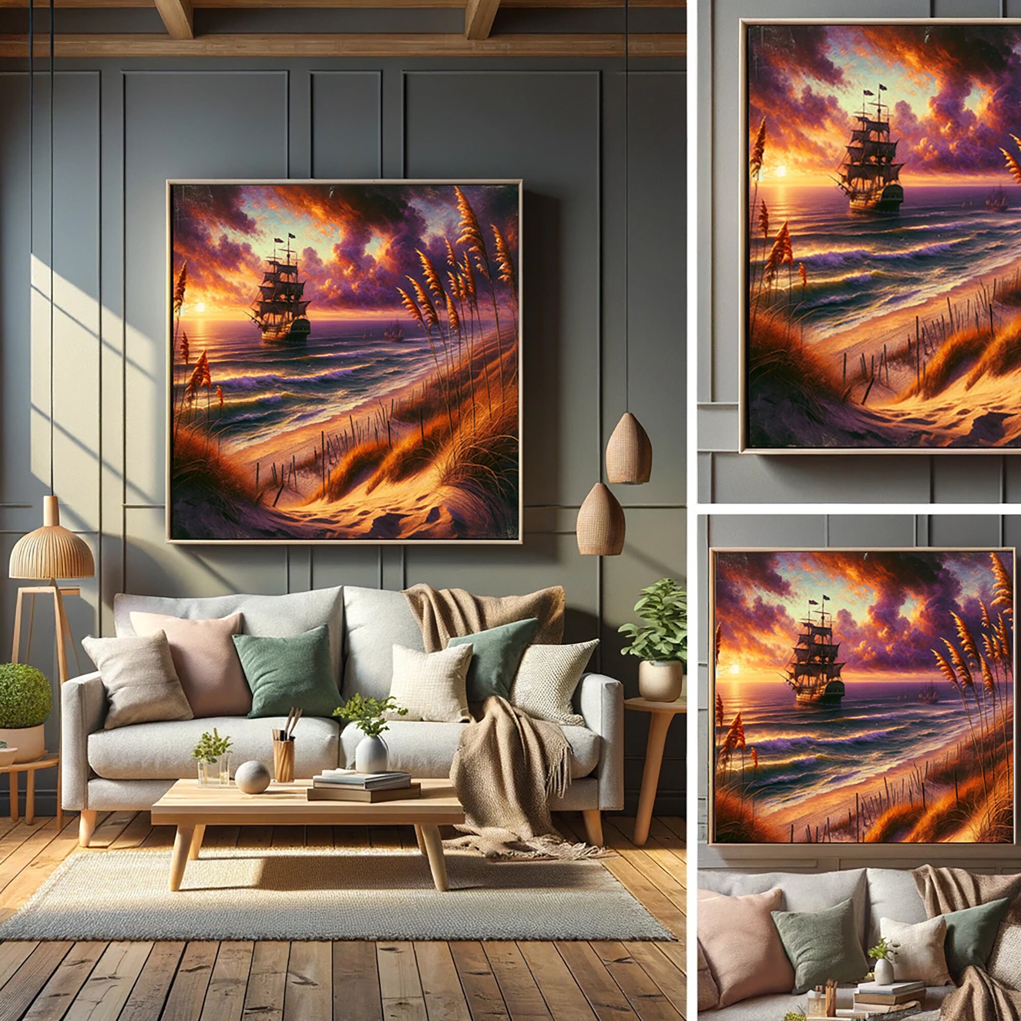 Digital - Queen Anne's Revenge: A Sunset Masterpiece - Etsy