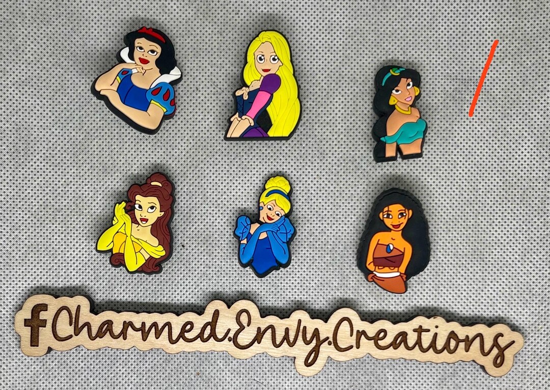 Croc Charms / Princesses / Disney / Cinderella / Snow White / Ariel ...