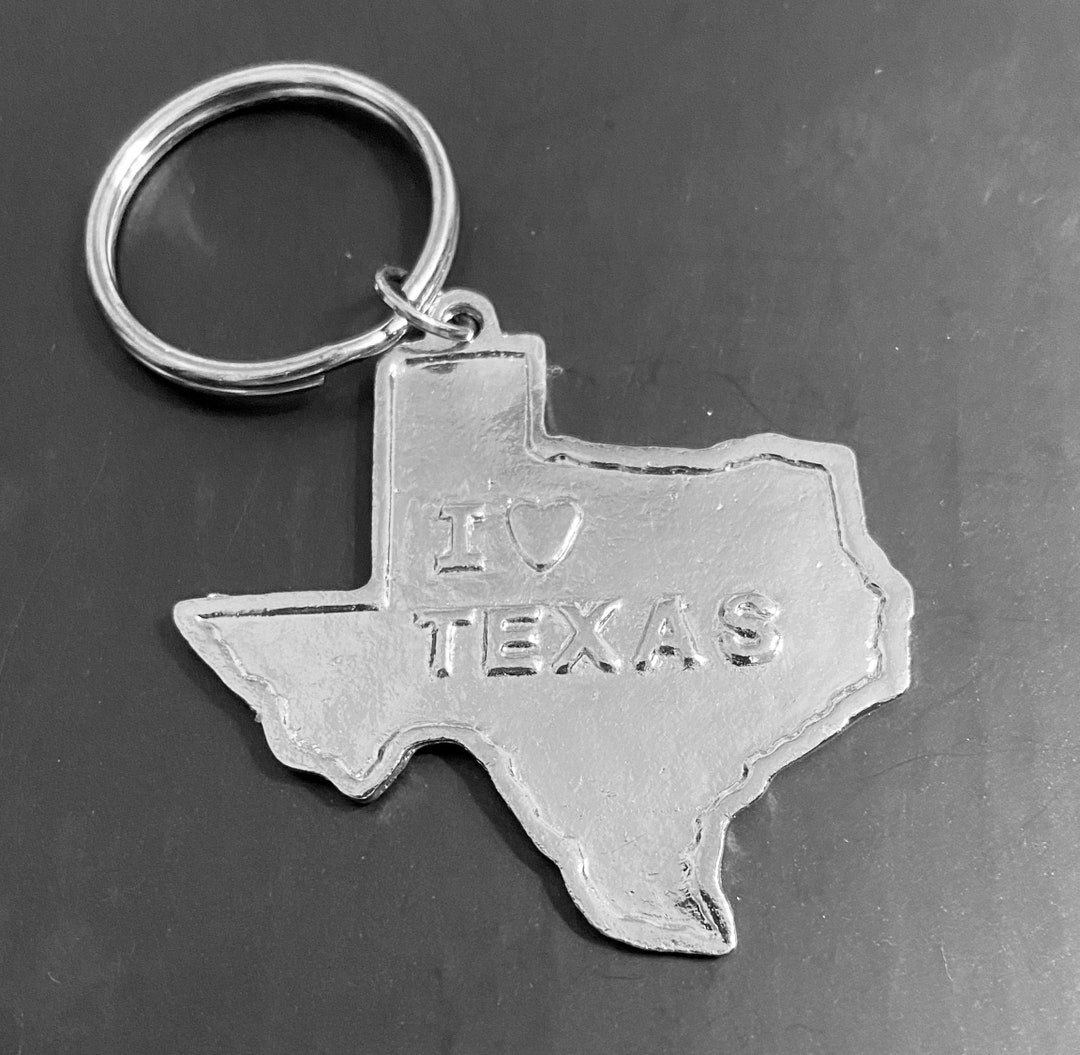 TEXAS Lot of 12 Key Chains-polished Chrome Finish Each: 3.75"l-texas ...