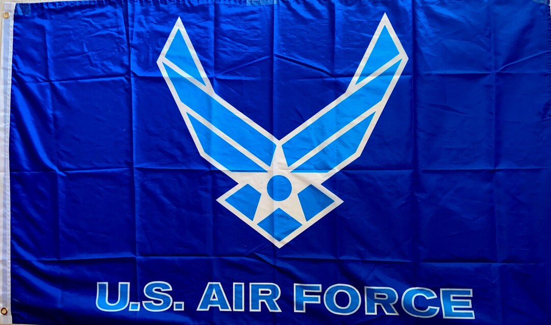 U.S. AIR FORCE 2'x3' FLAG, 100 D Polyester, 2 Brass Grommets, Dual ...
