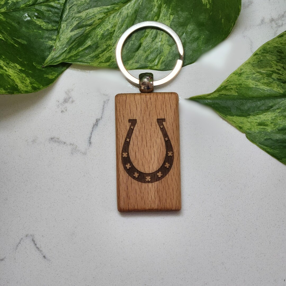 Lucky Key Chain Gift Wood Keychain - Etsy
