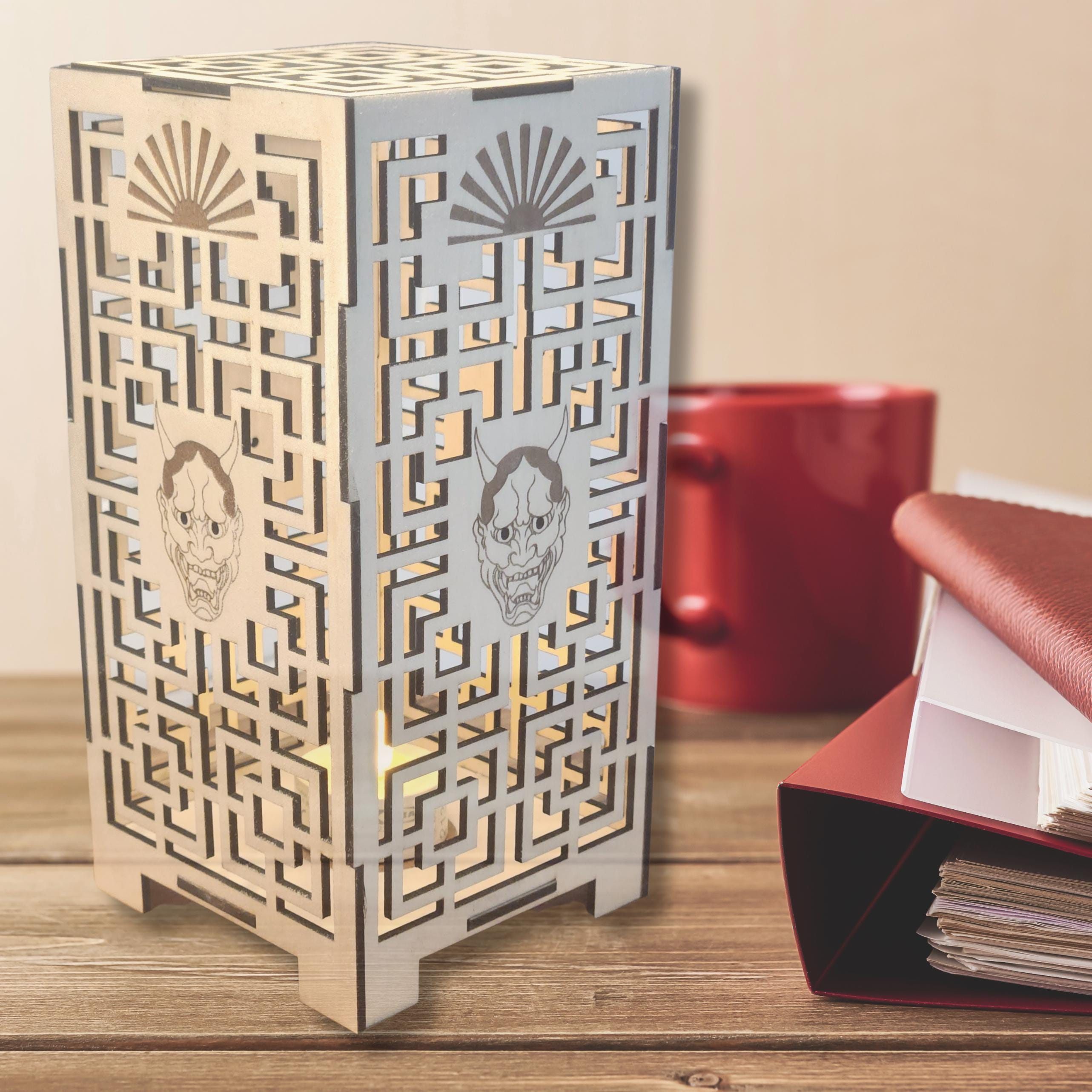 Oni Tealight Japanese Lantern Office Light Bedroom Light Japanese ...
