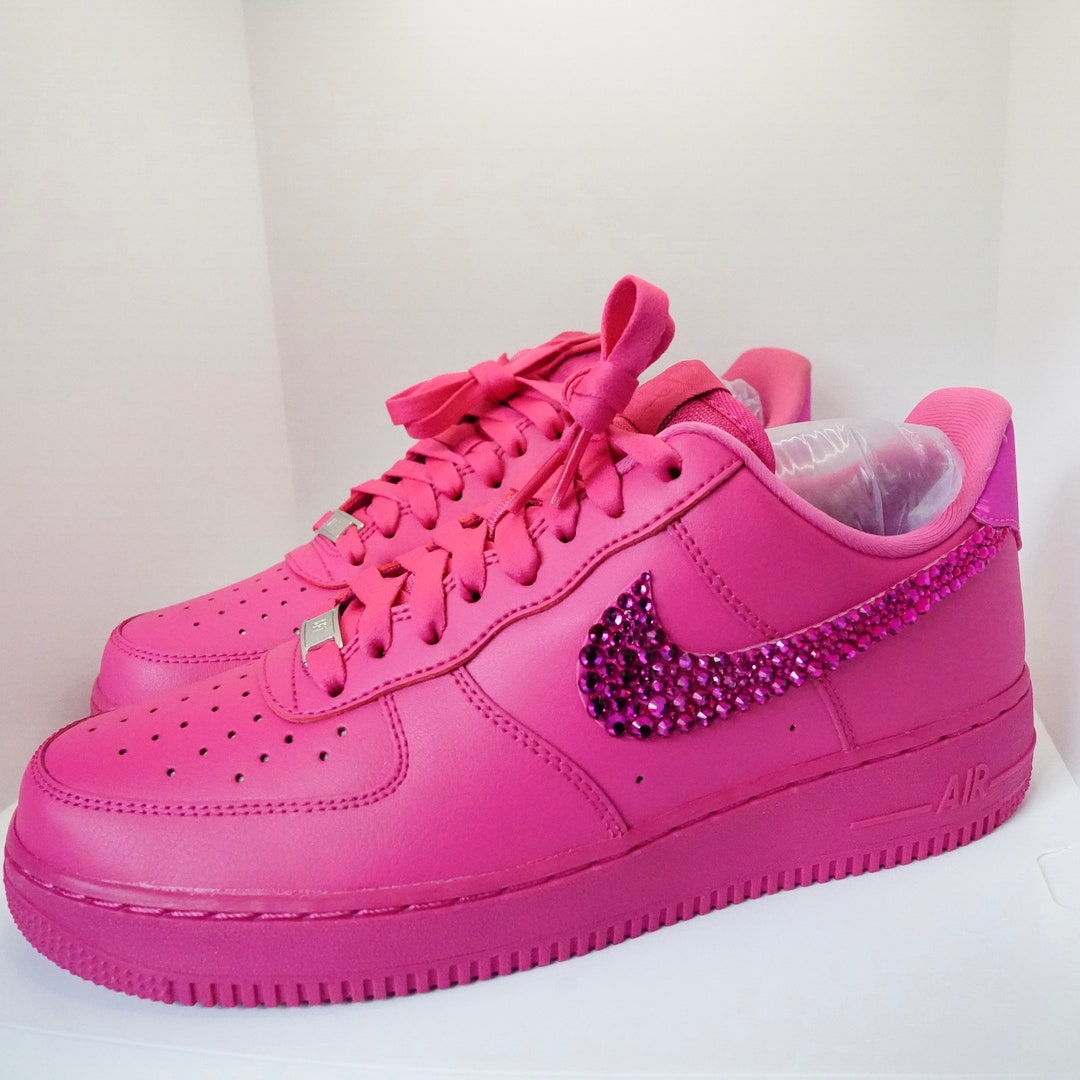 Berry Pink AF1 Nikes - Etsy