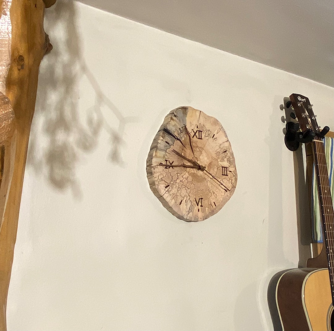 Spalted Maple Solid Wood Clocks - Etsy