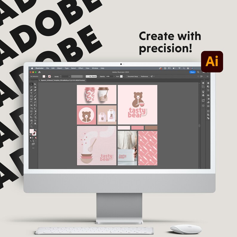 10 Brand Board Template Bundle | Adobe Illustrator | for Creatives and ...