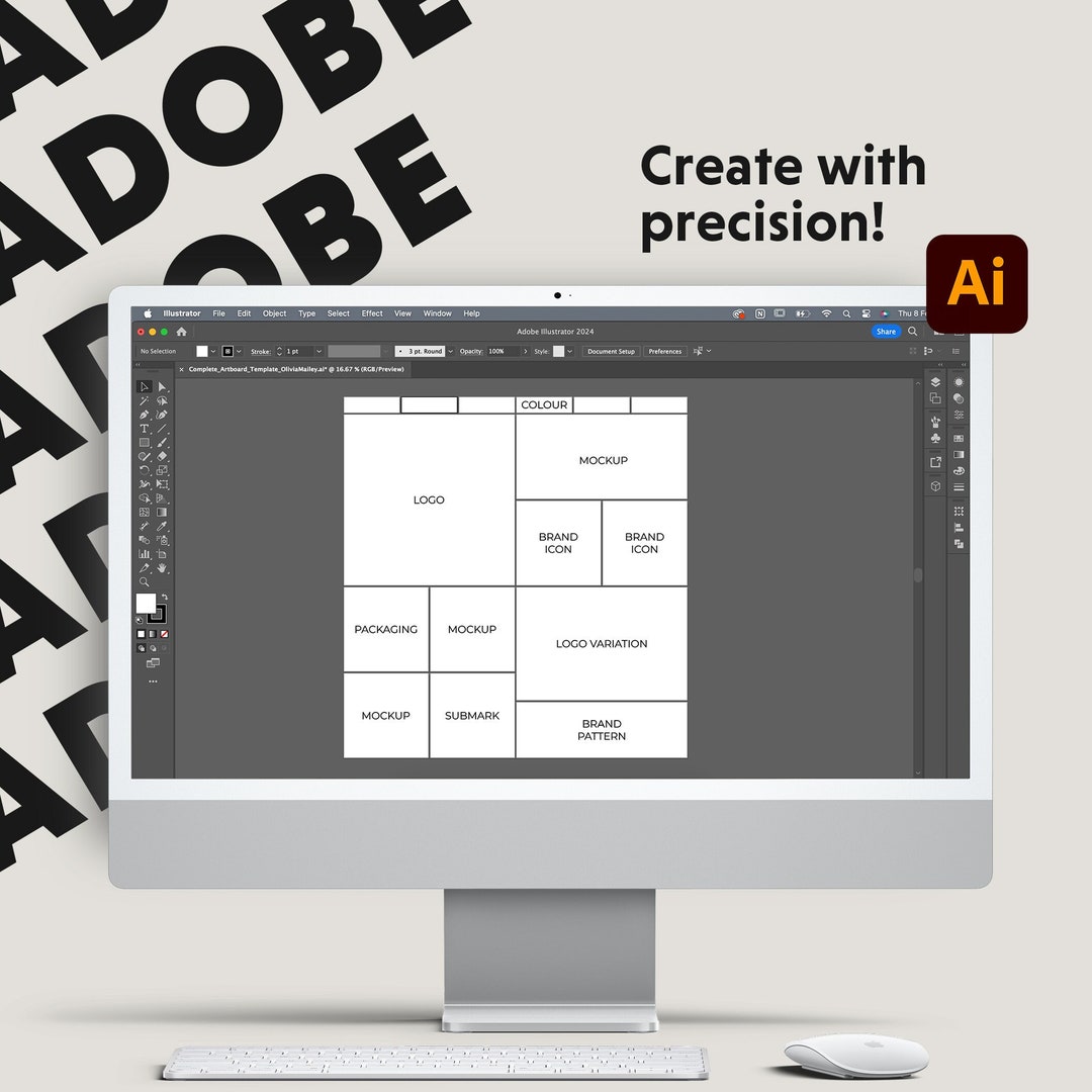 10 Brand Board Template Bundle | Adobe Illustrator | for Creatives and ...
