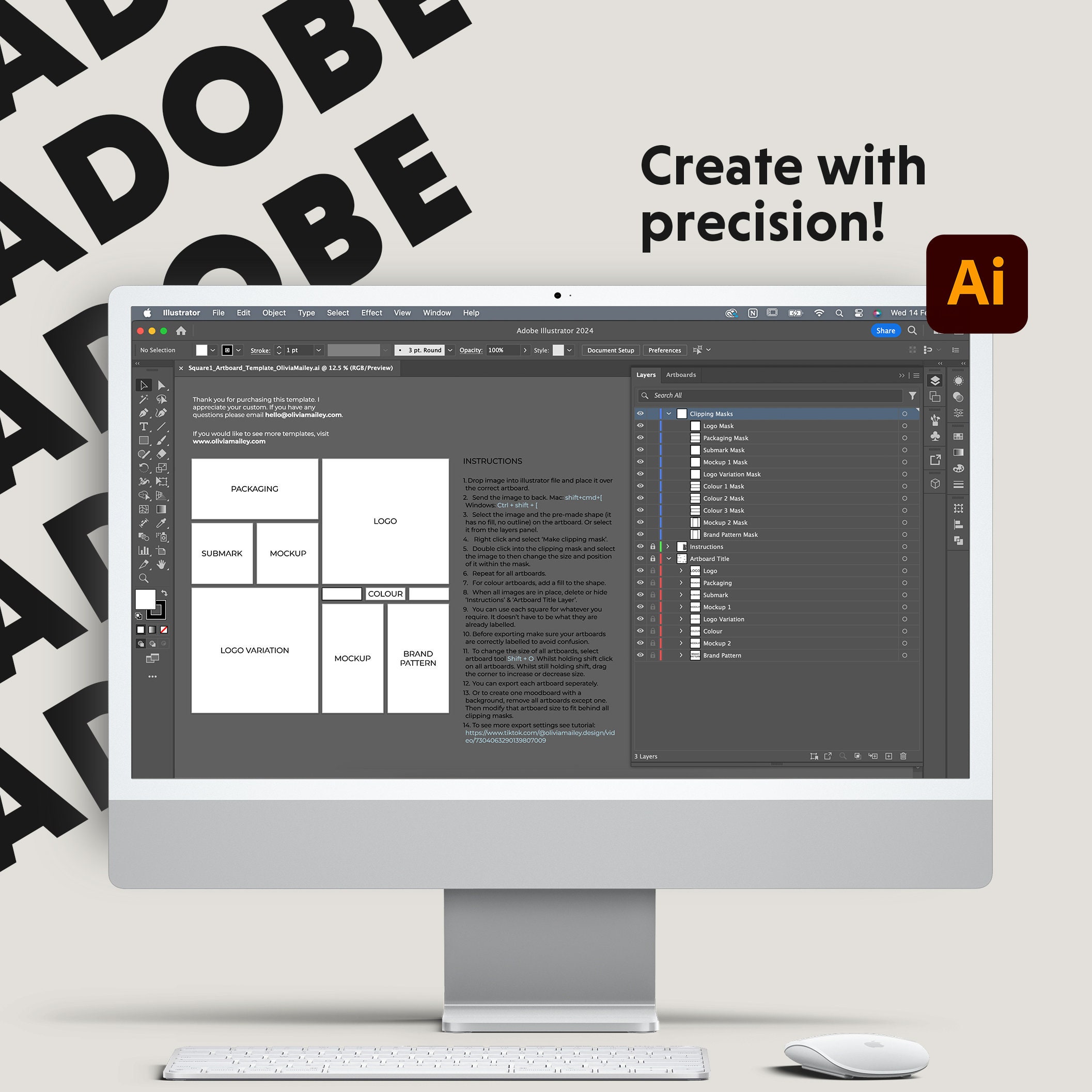10 Brand Board Template Bundle | Adobe Illustrator | for Creatives and ...