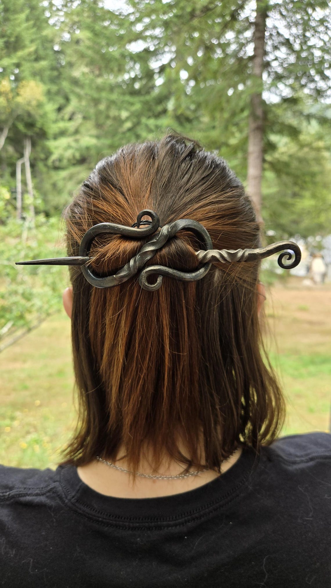 Hand Forged Hair Pin - Etsy