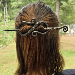Hand Forged Hair Pin - Etsy