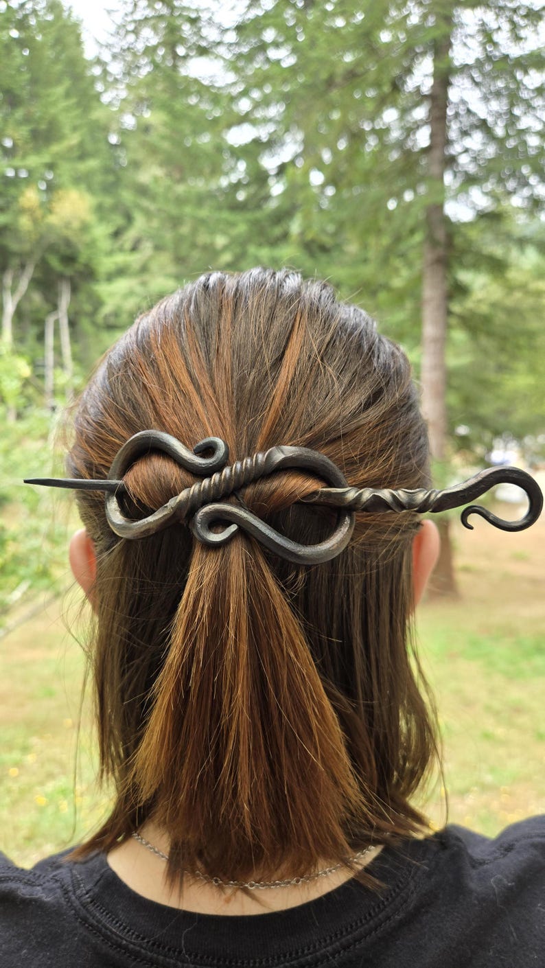 Hand Forged Hair Pin - Etsy
