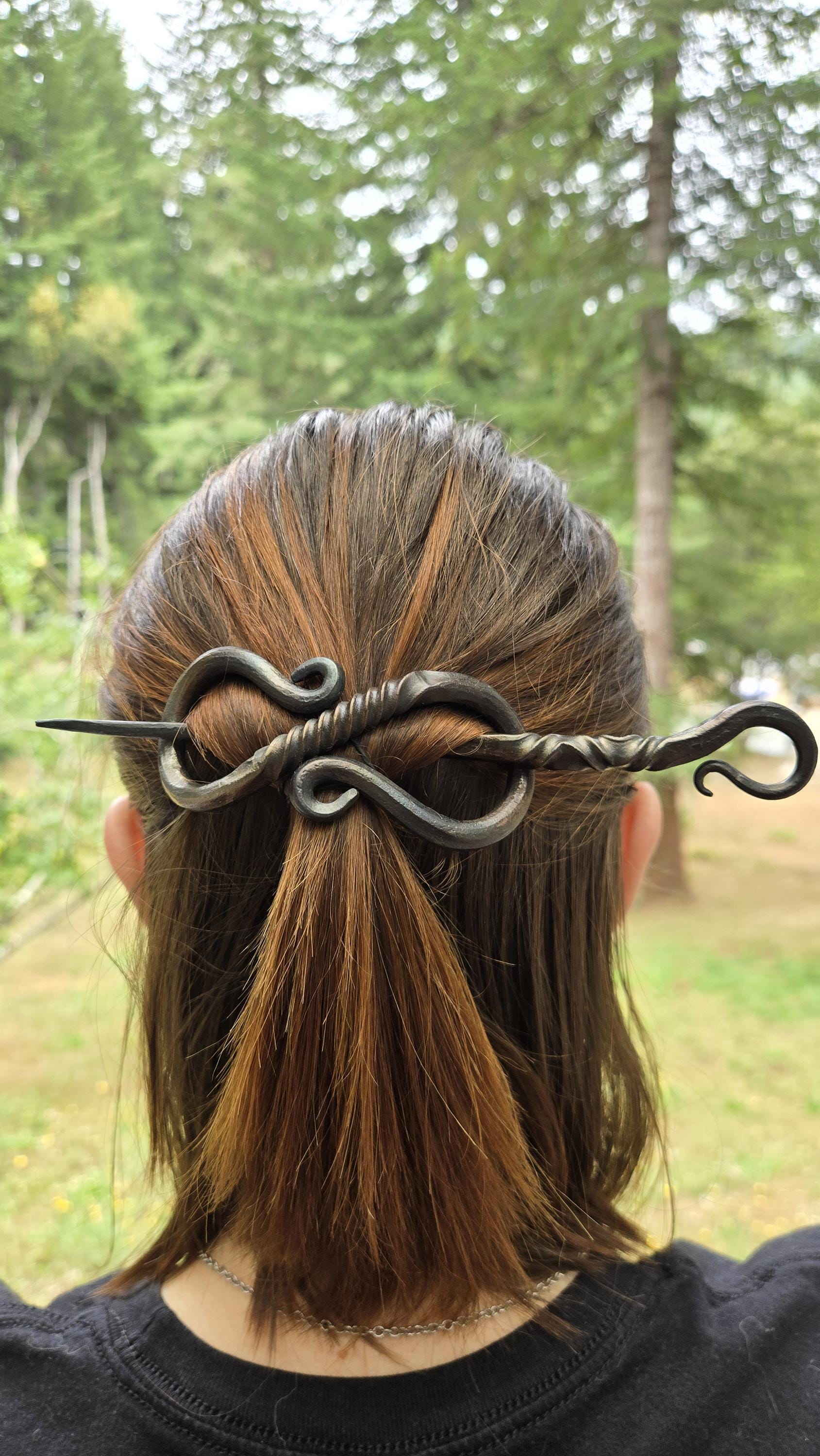 Hand Forged Hair Pin - Etsy