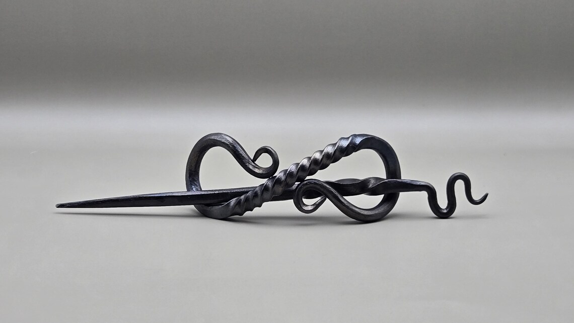 Hand Forged Hair Pin - Etsy