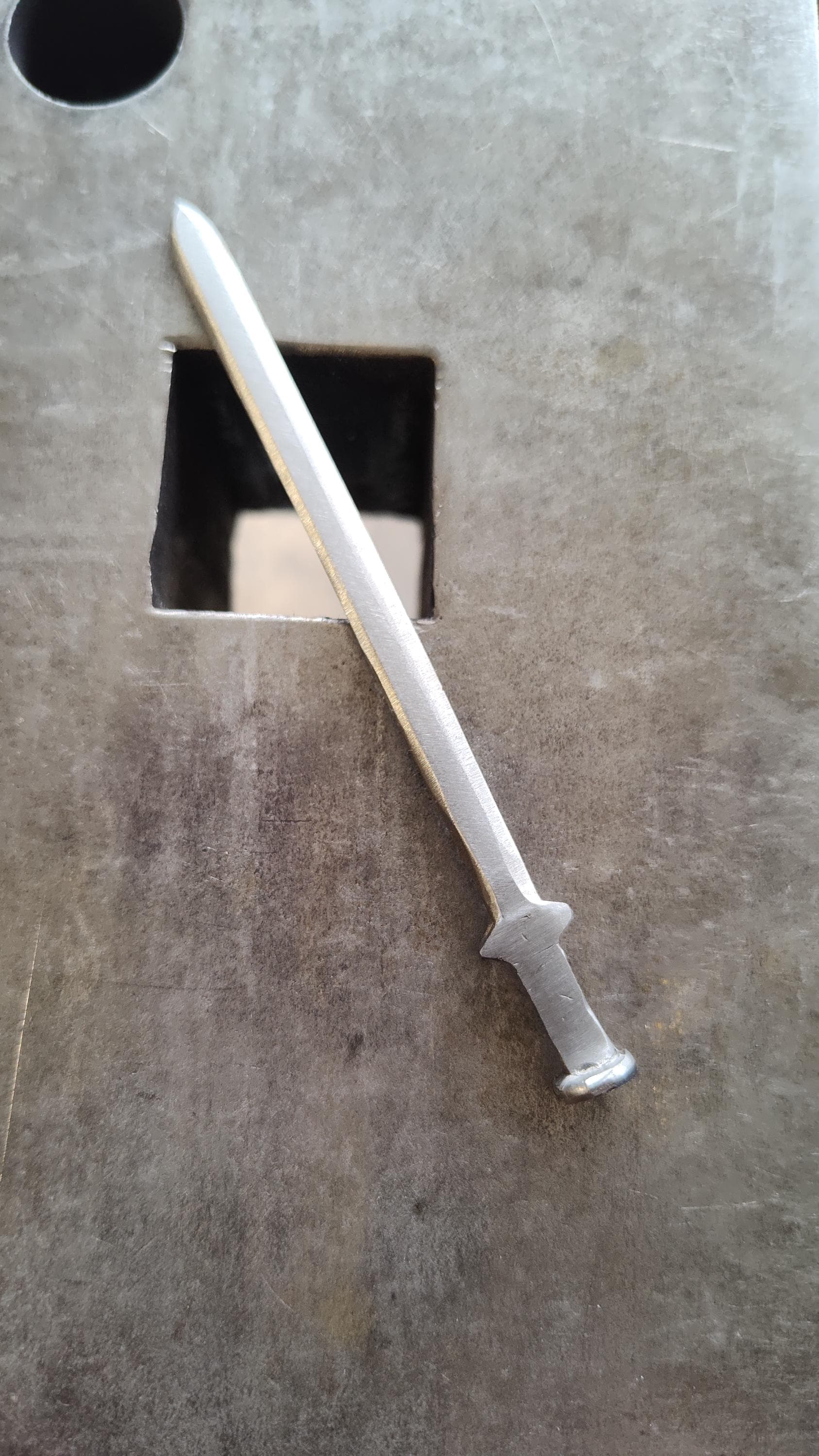 Miniature Sword Made From Duplex Nail. - Etsy