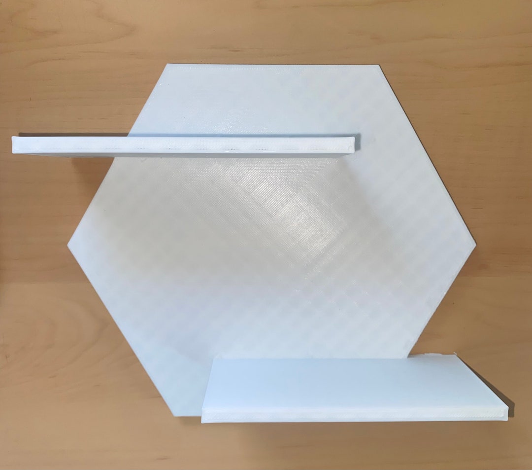 3D Printed Hexagonal Dual Shelf - Etsy