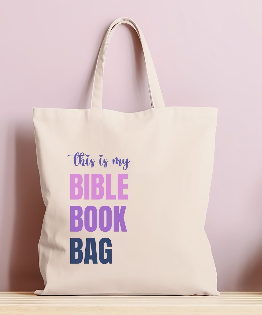 Bible Book Bag Canvas Tote, Church Bag, Bible Study Bag, Gift for ...