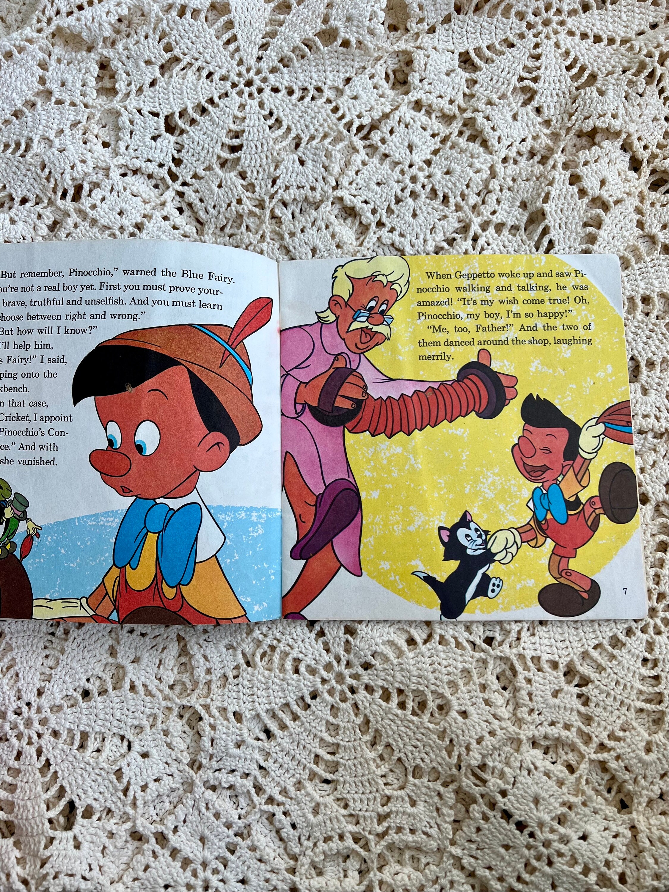 Story of Pinocchio A Disney Cassette and Book Paperback no Cassette - Etsy