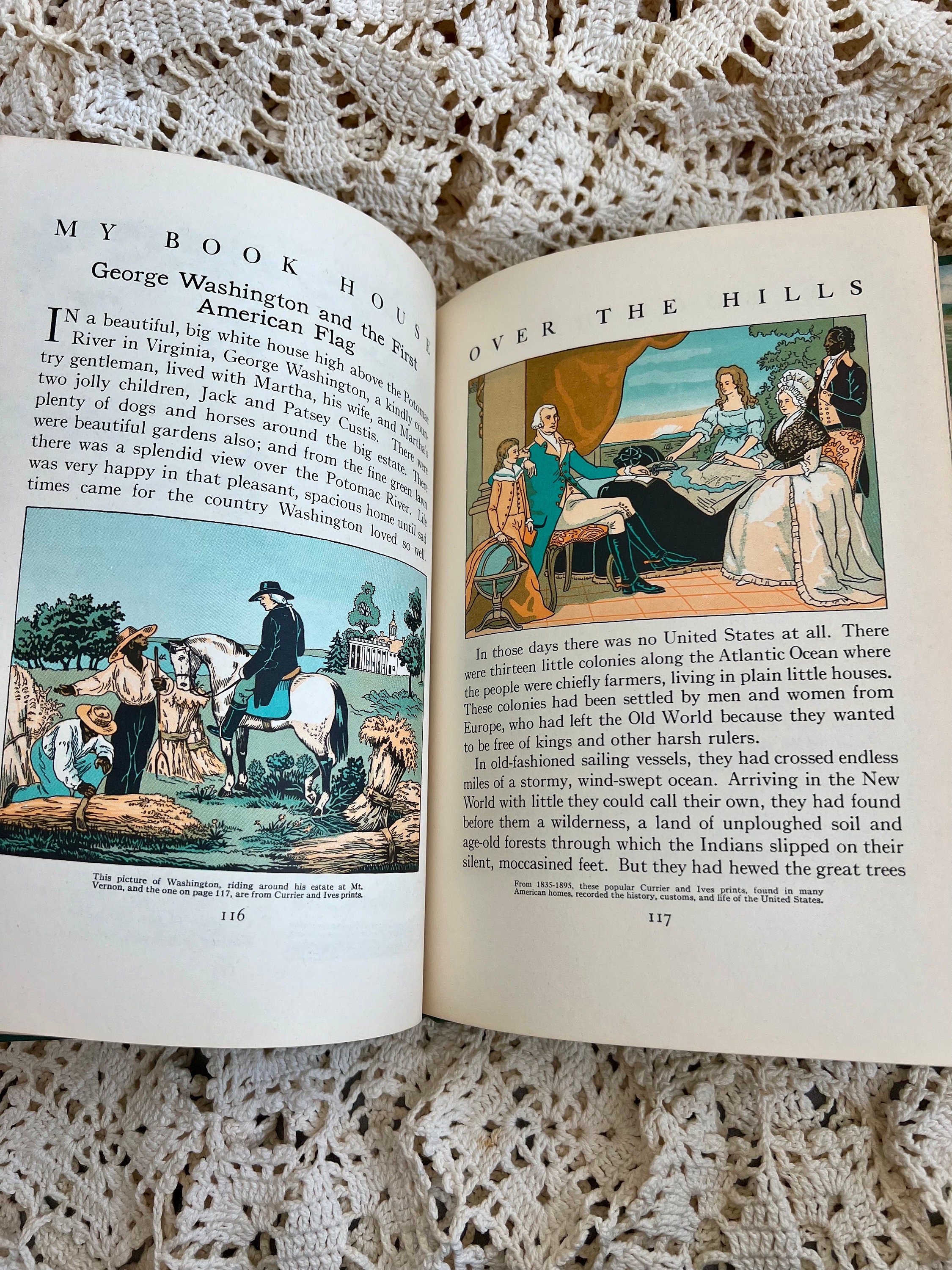 Old Over the Hills of My Book House Book Fairy Tales Jack Beanstalk ...