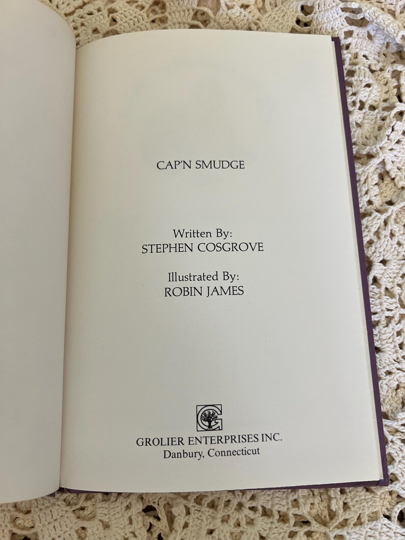 Cap’n Smudge by Stephen Cosgrove - 1977, Hardcover - Very Good - Etsy