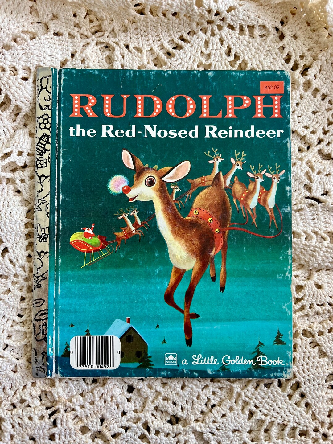 Vintage Little Golden Book Rudolph the Red Nosed Reindeer 1990 ...