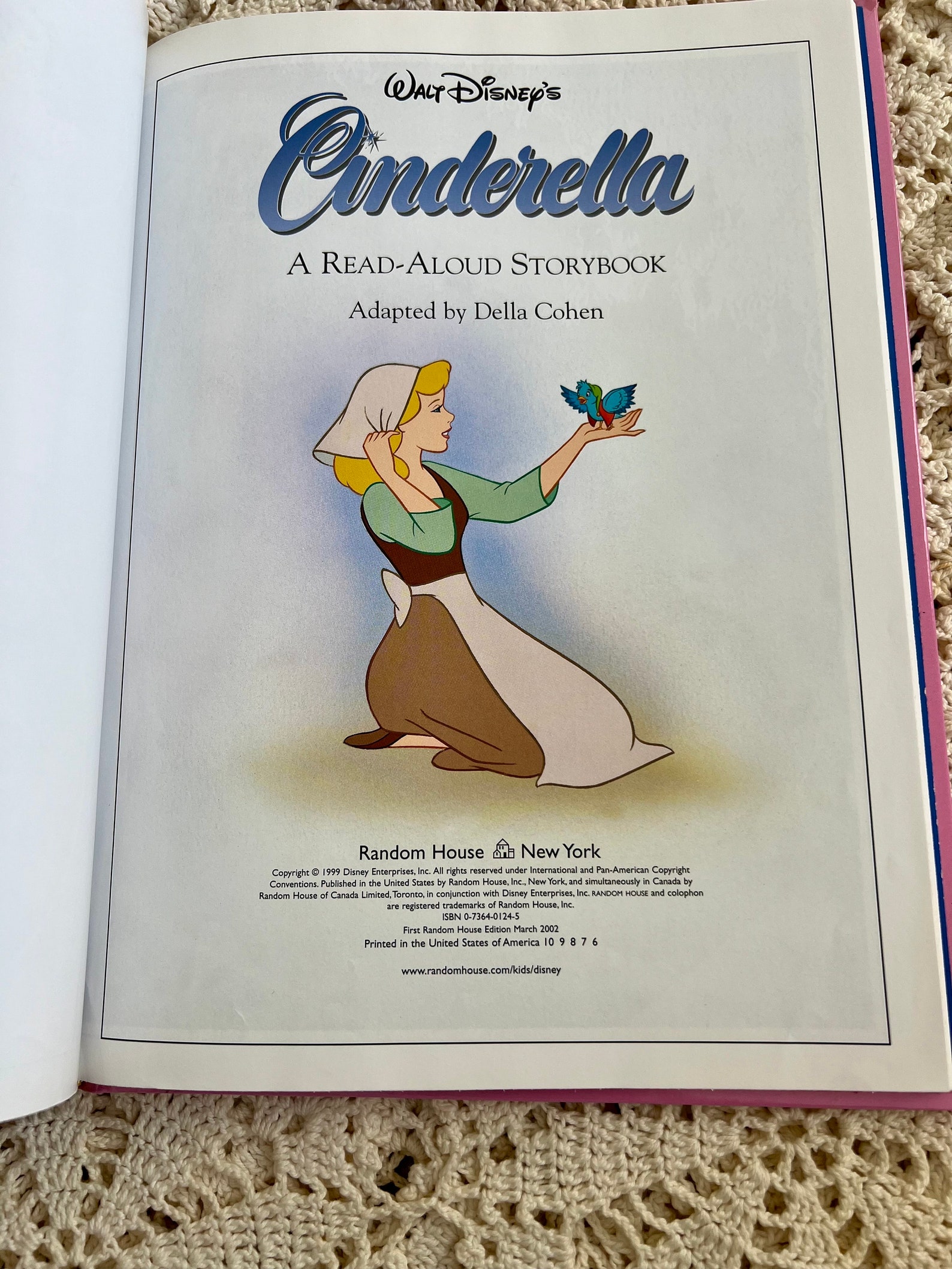 Walt Disney Cinderella A Read-aloud Storybook Hardcover Children’s Book ...