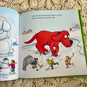 Clifford's Christmas Hardcover Kids Book Big Red Dog 1984 - Etsy