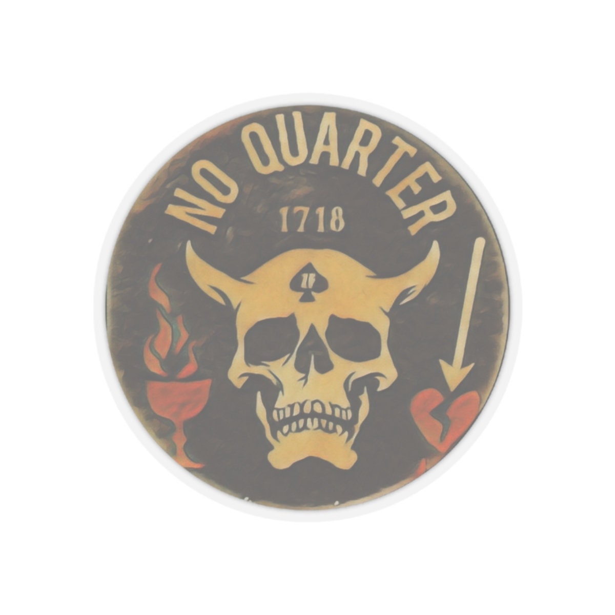 No Quarter Sticker / Pirate Flag / Pirate Icon / Blackbeard / Delirium ...
