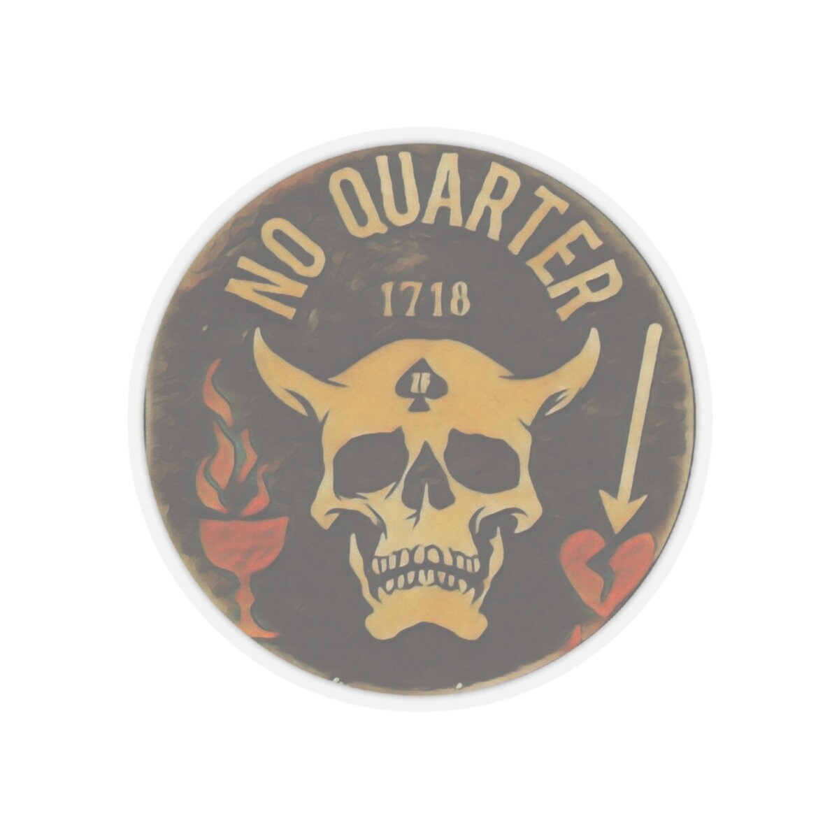No Quarter Sticker / Pirate Flag / Pirate Icon / Blackbeard / Delirium ...