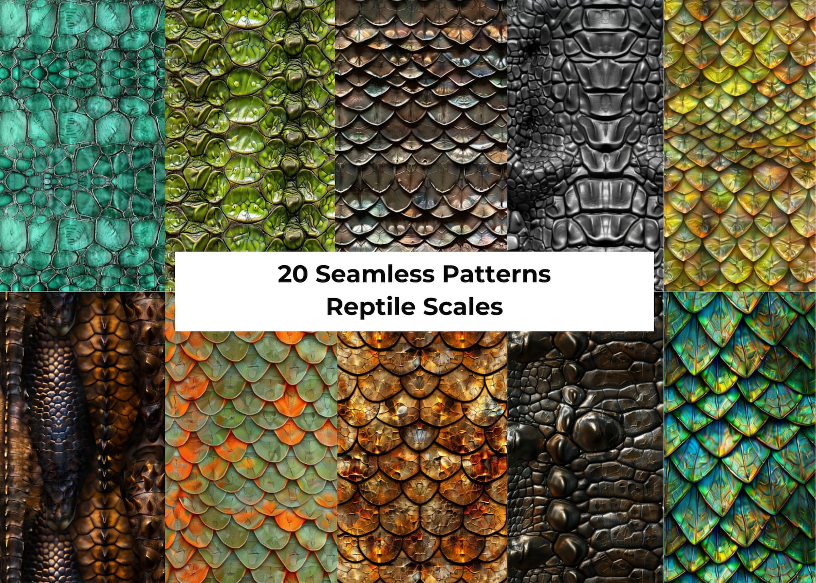 Reptile Scales Seamless Digital Paper | Reptile Scales Digital Patterns ...