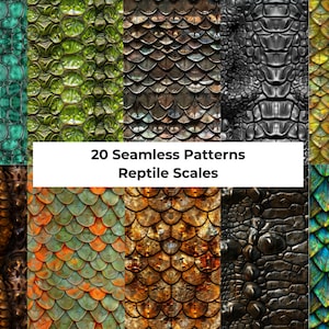 Reptile Scales Seamless Digital Paper | Reptile Scales Digital Patterns ...