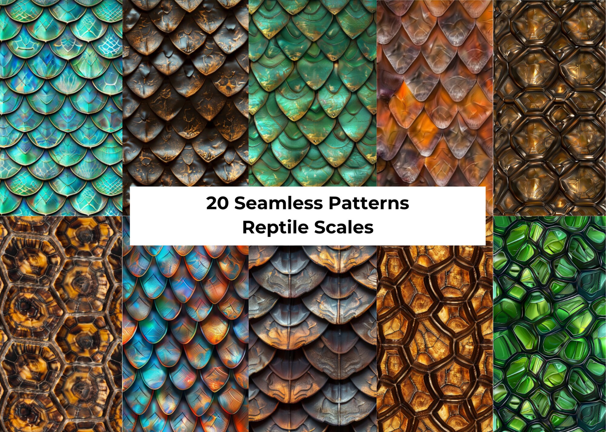 Reptile Scales Seamless Digital Paper | Reptile Scales Digital Patterns ...