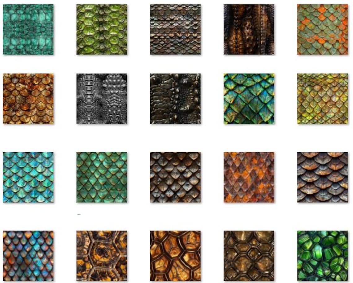 Reptile Scales Seamless Digital Paper | Reptile Scales Digital Patterns ...