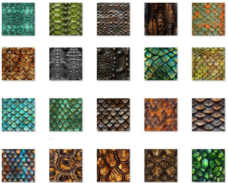 Reptile Scales Seamless Digital Paper | Reptile Scales Digital Patterns ...