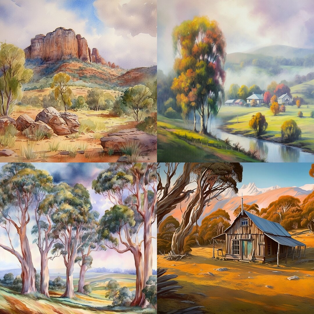 Australian Landscape Collage - Etsy