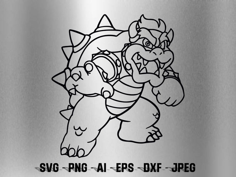 Bowser SVG, Instant Download, Svg Png Dxf, Cricut, Cameo, Silhouette ...