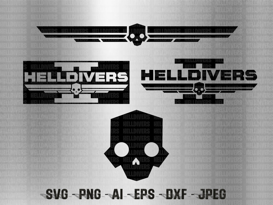 SVG Best Layered , Helldiver 2 SVG PNG for Cricut Logo Png Svg Pdf ...