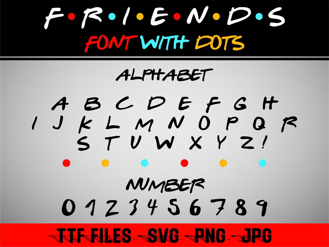Friends Font Friends Font for Cricut Friends Font SVG Cricut Font SVG ...