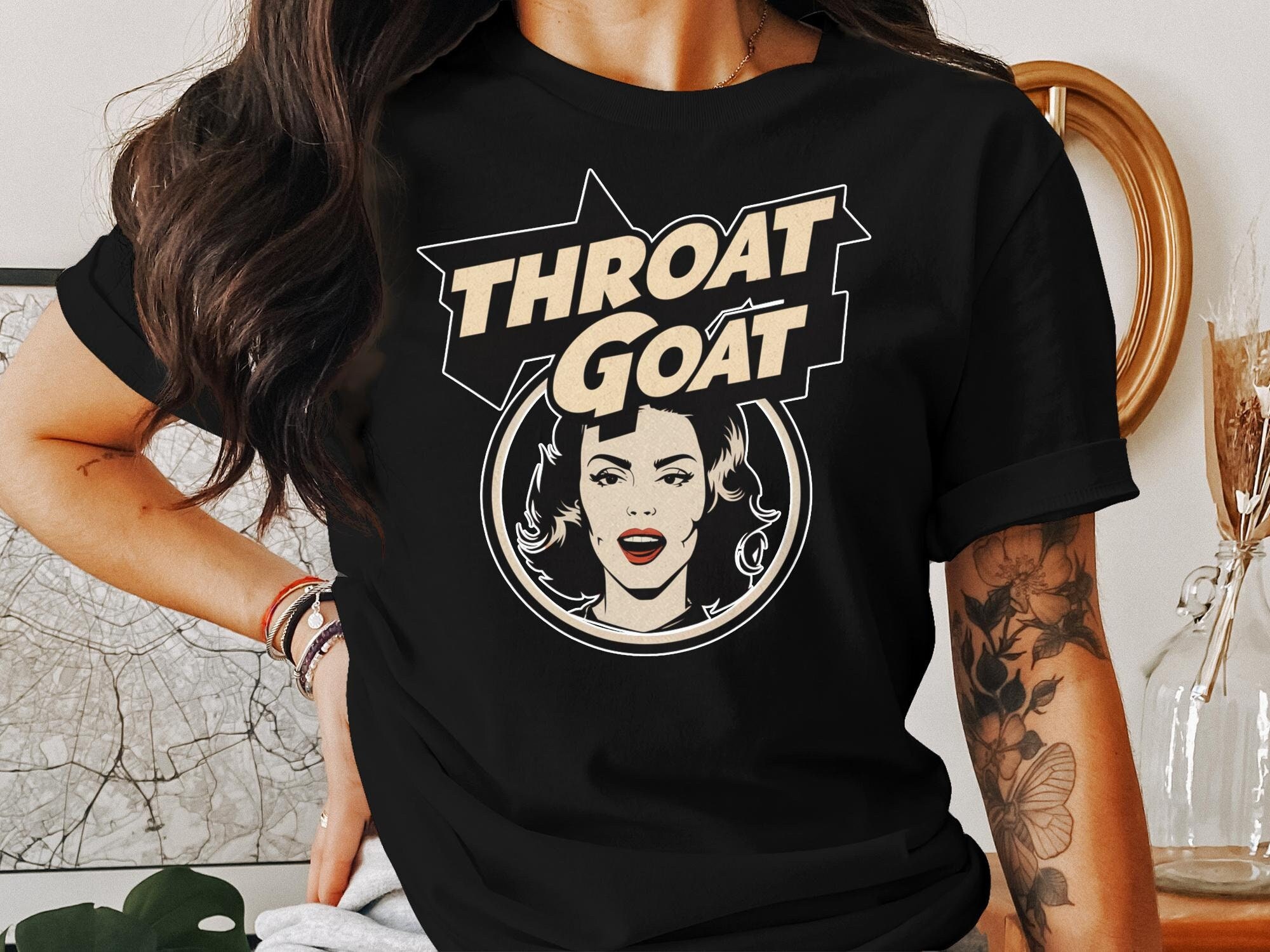 Throat Goat Adult Humor T-shirt, Funny Saying Meme Shirt, Out of Pocket ...