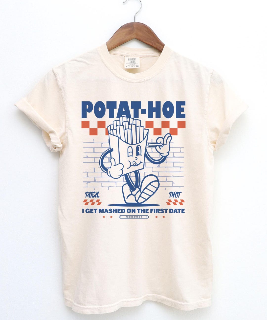 Potat-hoe Funny French Fries Shirt, Inappropriate Shirts for Women ...