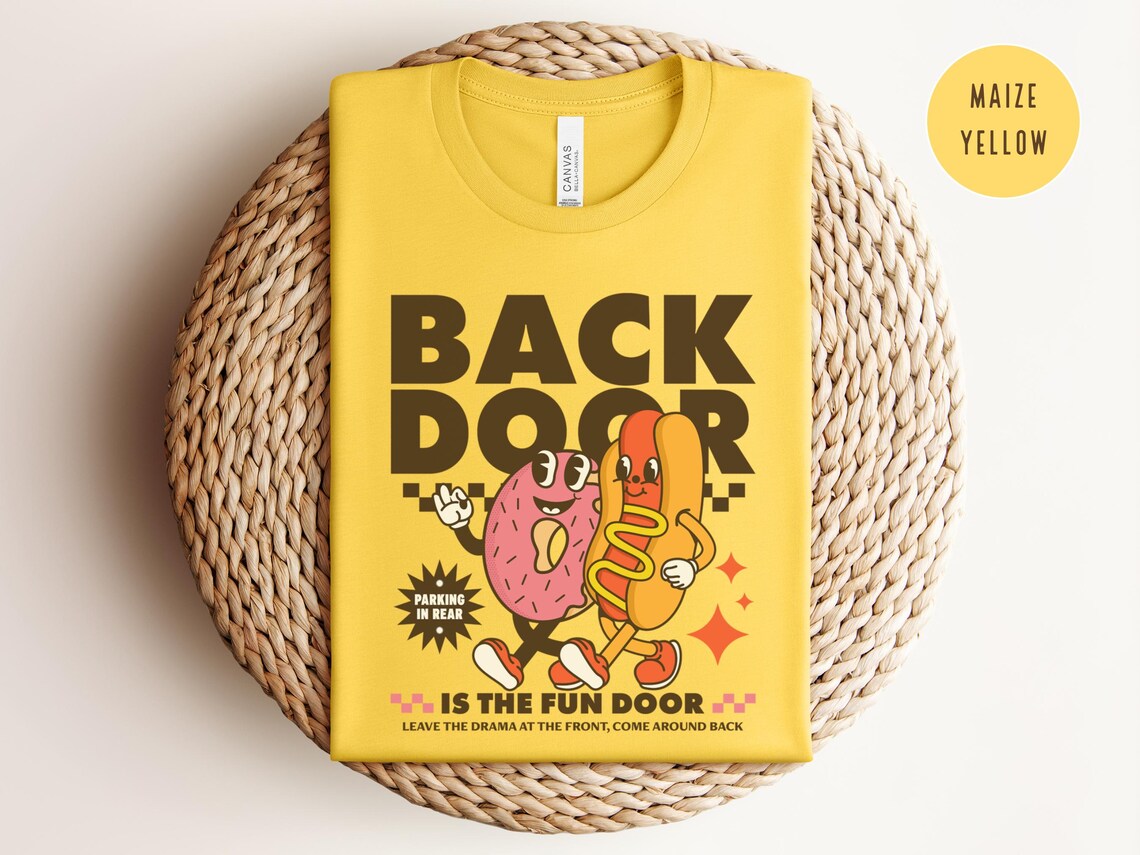 Backdoor Fun Door Shirt, Inappropriate Shirts for Women, Adult Humor ...