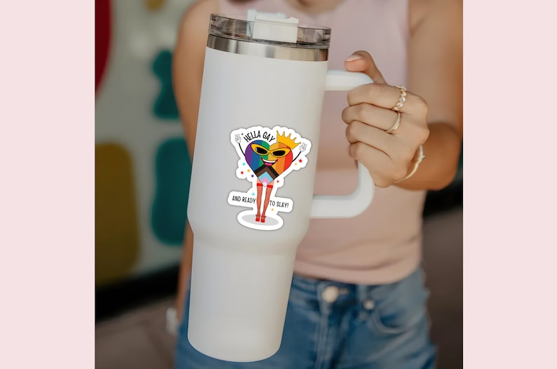 Hella Gay Slay Sticker Pride Stickers LGBTQ Stickers Gay and Lesbian ...