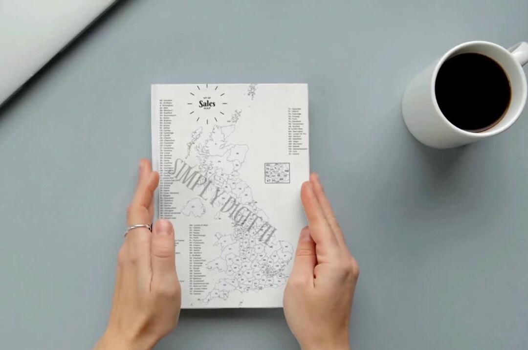 UK Small Business Sales Map | Printable Sales Tracker | Digital ...