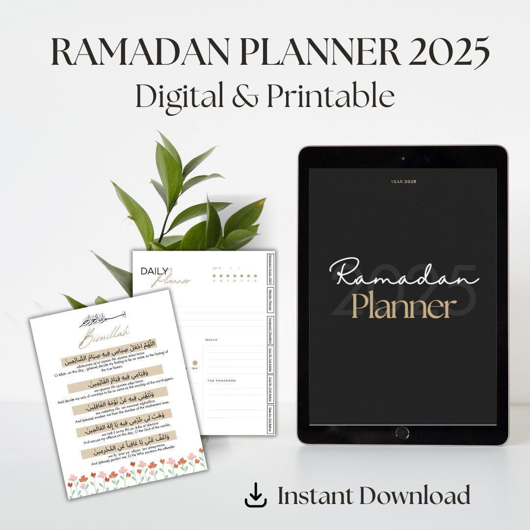 2025 Ramadan Planner, Digital Ramadan Planner, Ramadan Planner, Ramadan ...